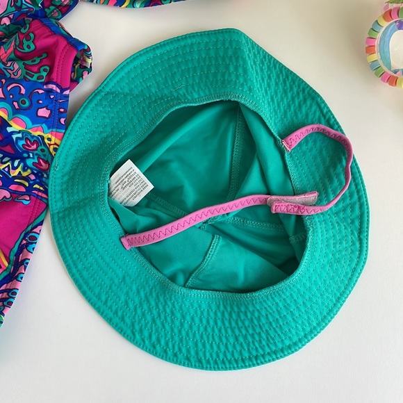 Speedo | Swim | Speedo Velcro Strap Turquoise Swim Hat Uv 5 Sun ...